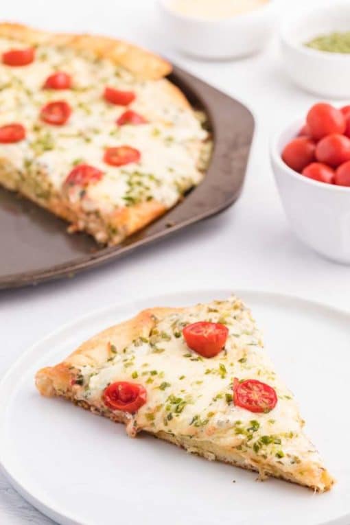 Spinach, Garlic & Chives Pizza Recipe - Spinach Dip & Herbs